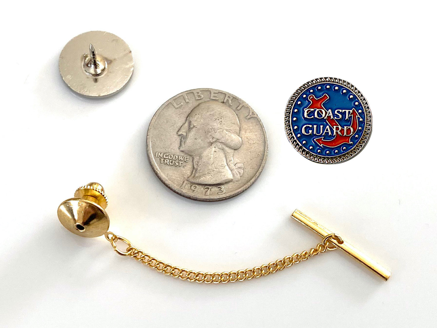 Coast Guard Gold Tie Tack – Hope Design Ltd