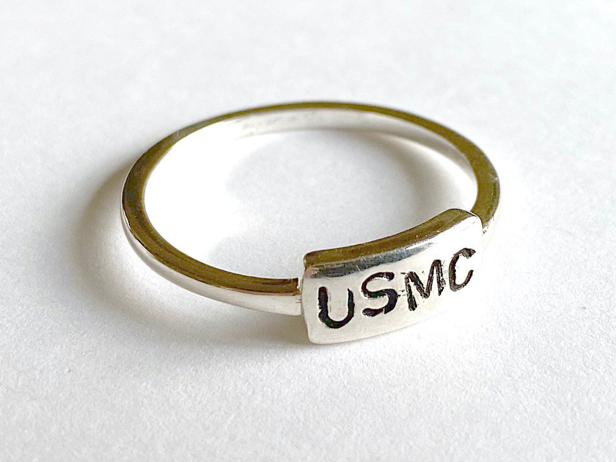 United States Marine Corps (USMC) Hand Stamped Ring BR512 – Hope Design Ltd