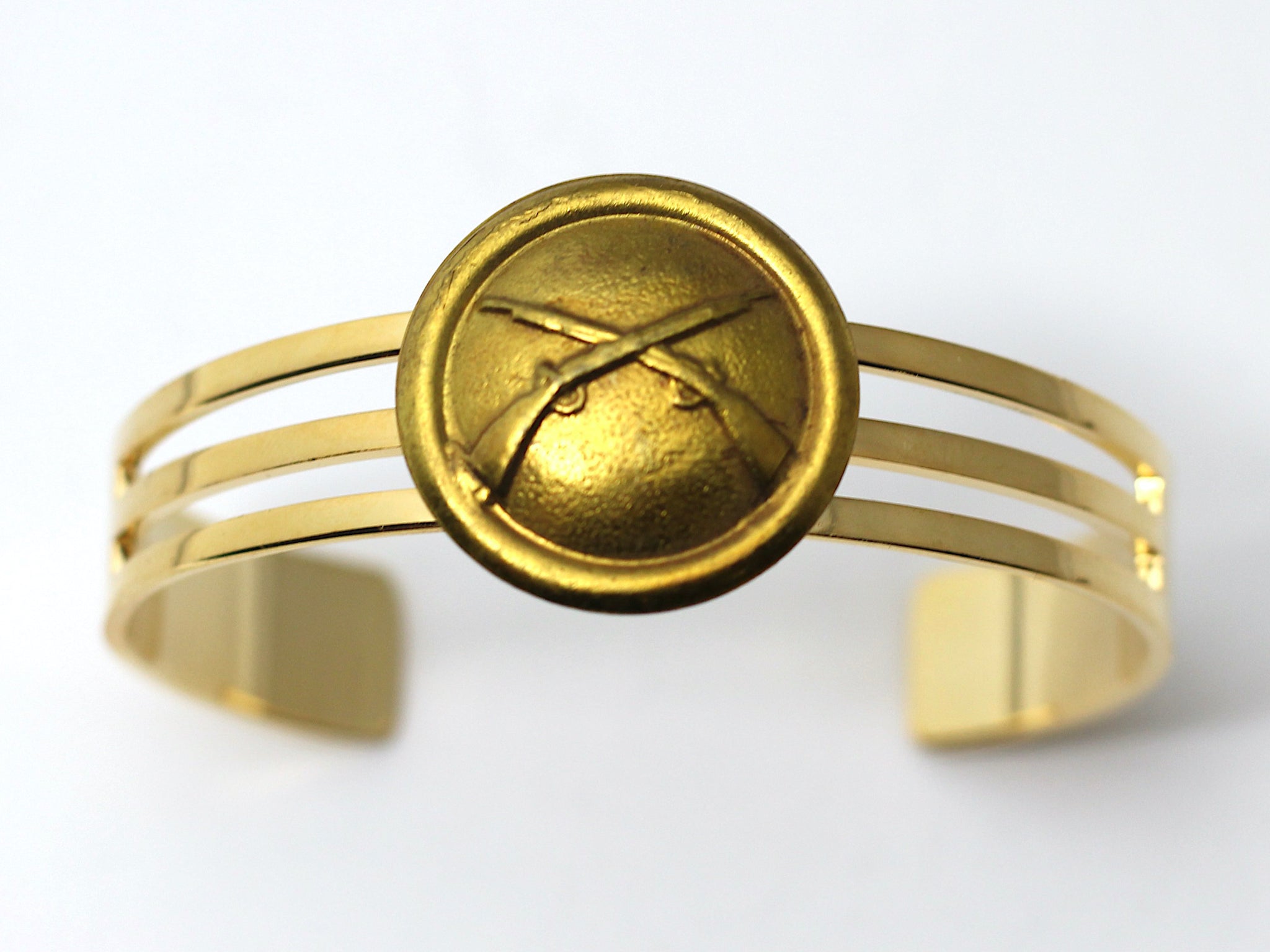 1870's Indian War Infantry Insignia on Cuff Bracelet – Hope Design Ltd