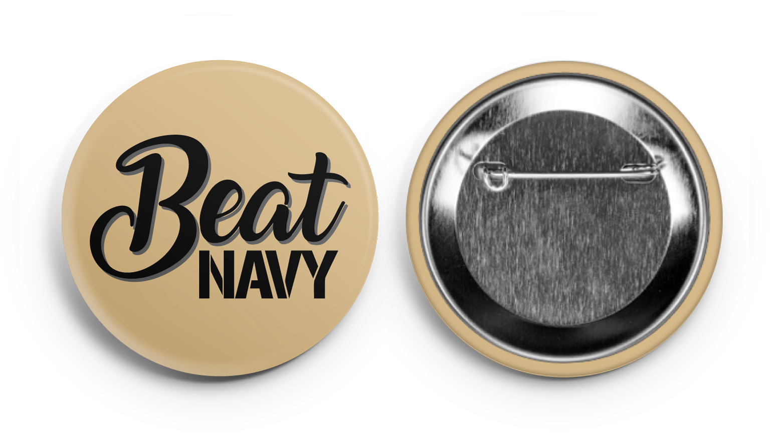 Beat Navy! Army Supporter Button – Hope Design Ltd