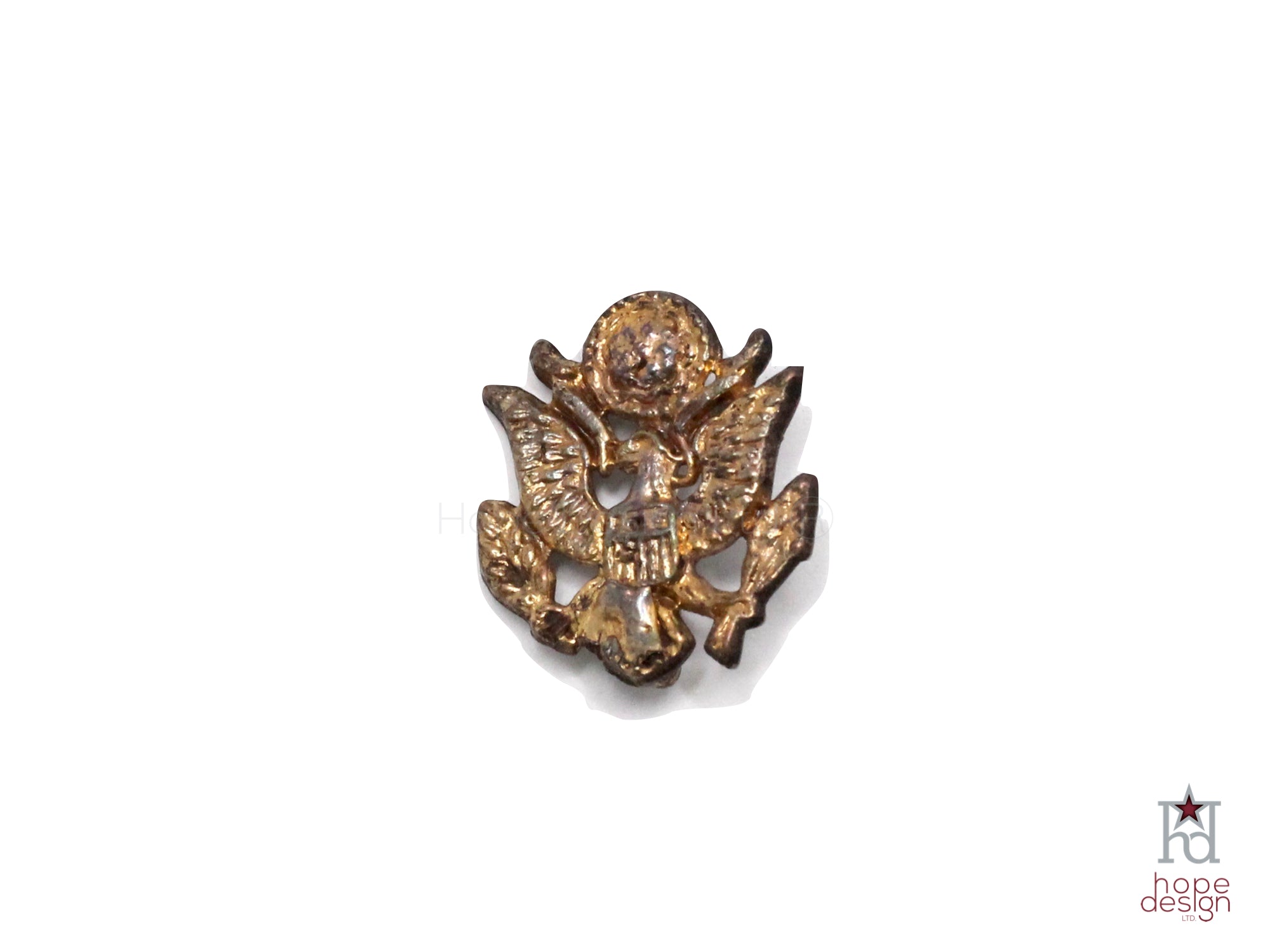 WWII-era Vintage Sweetheart Pin | Patriotic Eagle VB49 – Hope Design Ltd