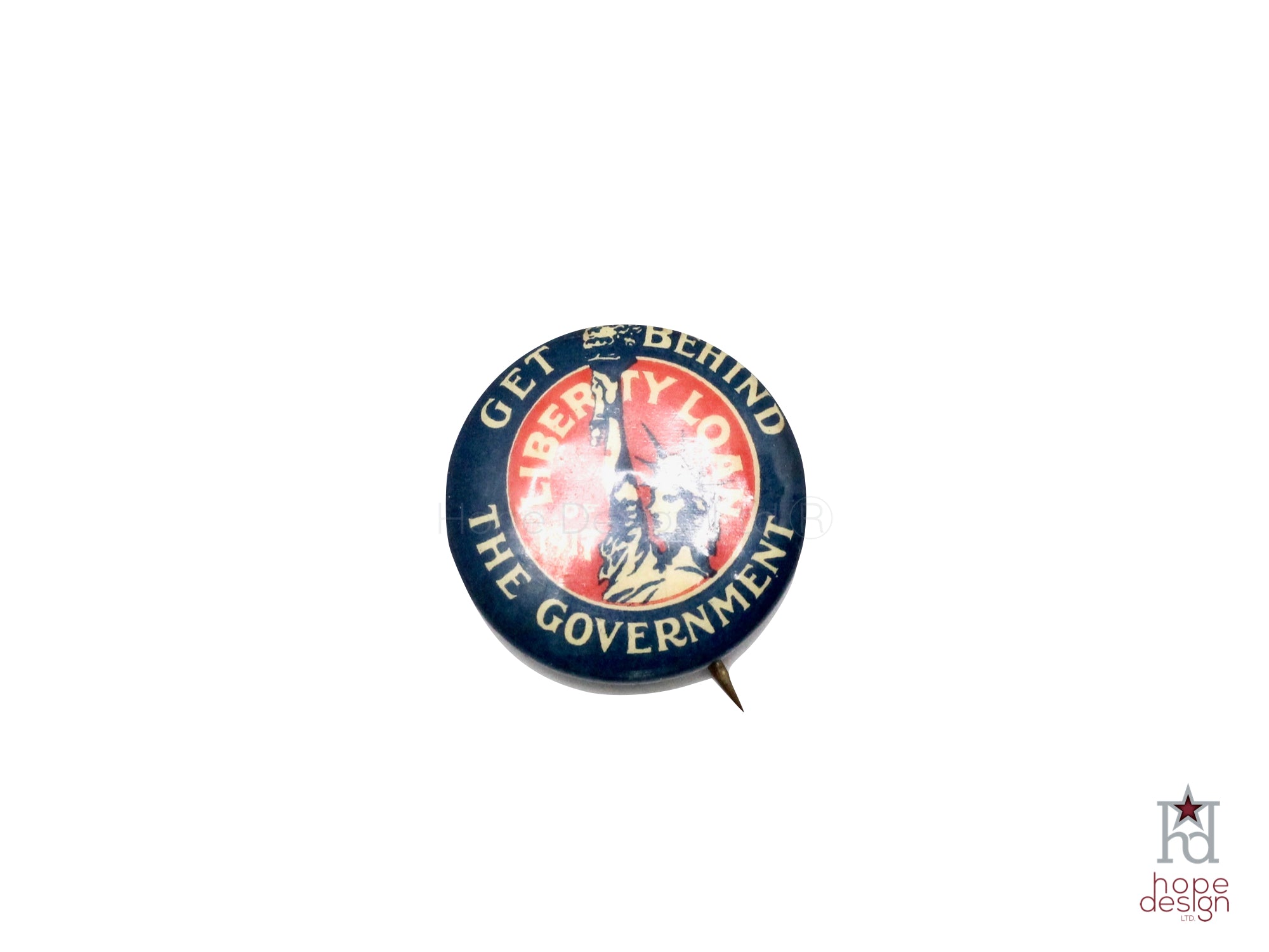 WWI-era Vintage Pin | Liberty Loan Button VB66 – Hope Design Ltd
