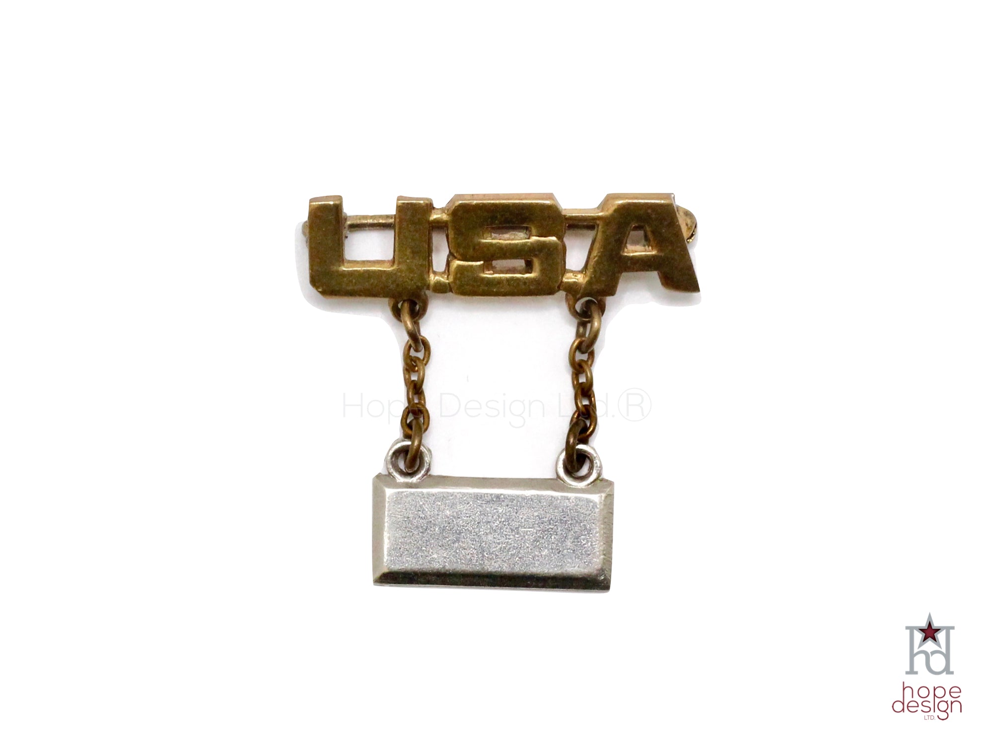 WWII-era Vintage Sweetheart Pin | Army 1LT Rank VB71 – Hope Design Ltd